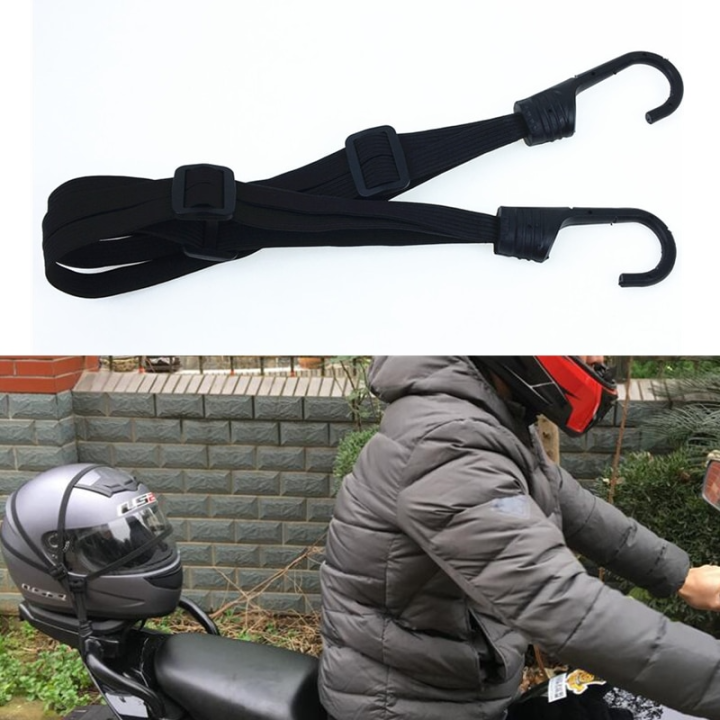 Heavy Duty Helmet Rope Highly Elastic Luggage Binding Cord with 2 Hooks ...