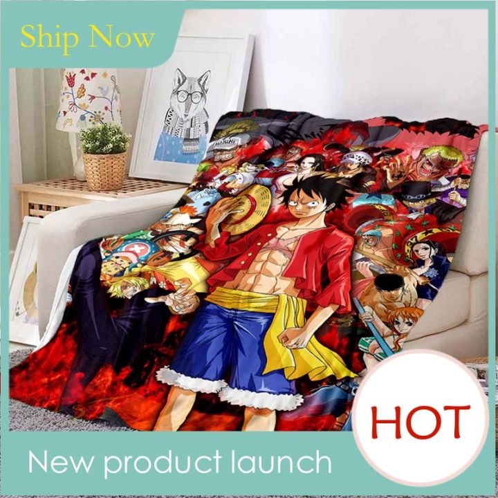 Banal na Cartoon 0-One P-Piece Anime Flannel Bed Throw Blanket Soft ...