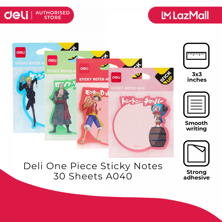 Deli A040 One Piece Sticky Notes 30sheets 1PC [79A040] | Lazada PH