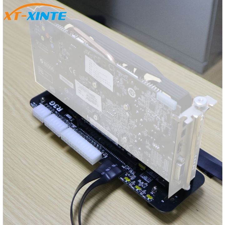 Xt-xinte R23SG eGPU PCie x16 เป็น PCie x4 สายเคเบิลต่อขยาย 16x PCI ...