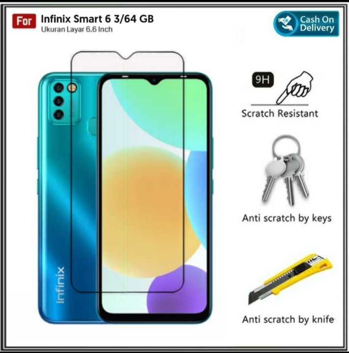 Promo Bisa ( COD ) Tempered Glass INFINIX SMART 6 X657B Anti Gores Kaca ...