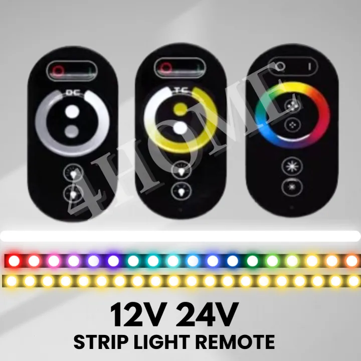 LED Strip Light Dimmer CCT RGB Remote Control COB 5050 2835 12V 24V ...