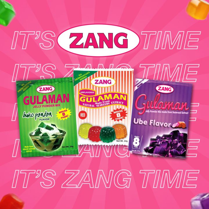 Zang Gulaman Flavored Buko Pandan / Strawberry / Black / Ube / Melon ...