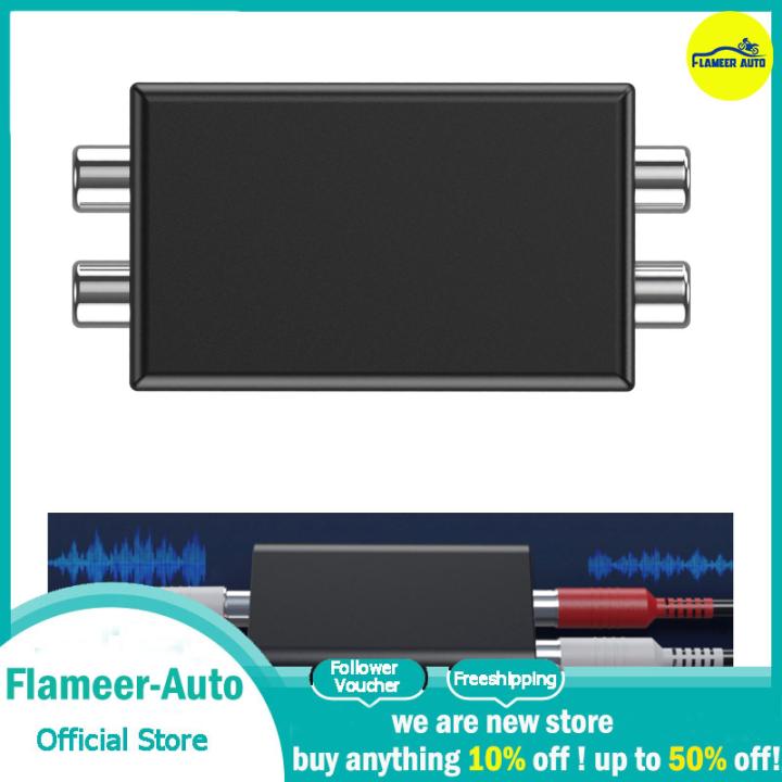 Flameer Ground Loop Noise Isolator Humming Hissing Buzzing Filter Rca Aux Jack Anti Interference