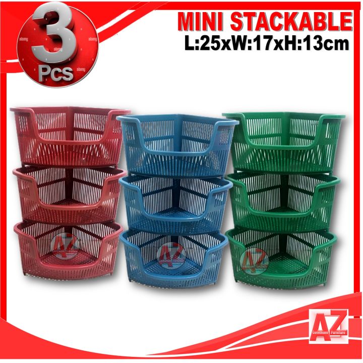 3 pcs-multi-purpose tray | Sari Sari store basket | Fruits Tray Table ...