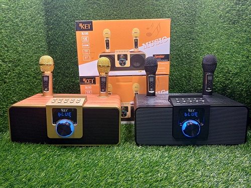 KEI K08 bluetooth karaoke speaker Comes with 2 wireless microphones ...