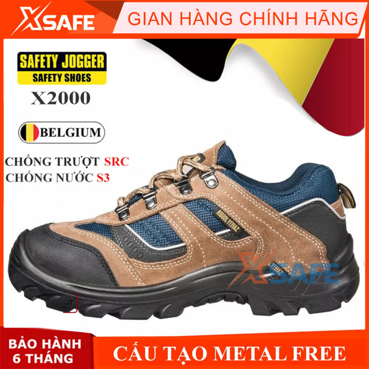 Giày bảo hộ lao động nam Jogger X2020P S3 SRC da bò(lộn) bền bỉ, thoáng ...