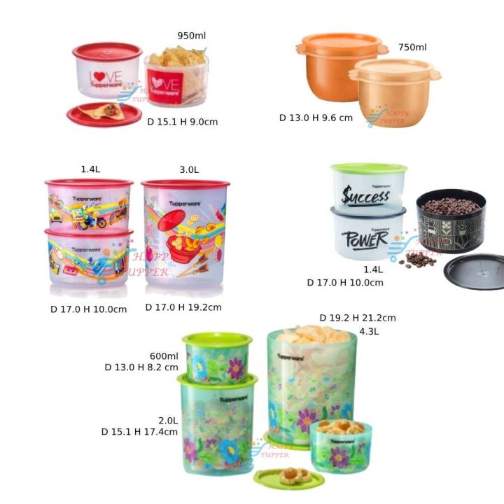 Tupperware One Touch (One Touch Batik/ One Touch Throw Back/ One Touch ...