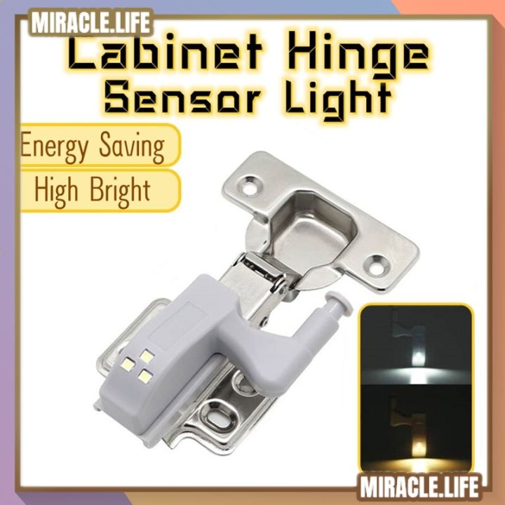 Auto Sensor 1pcs Hinge Cabinet LED Night Light On/Off Door Lamp Inner ...