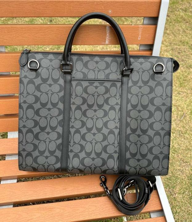 Coach Graham Briefcase In Signature Canvas CE400 - Black | Lazada PH