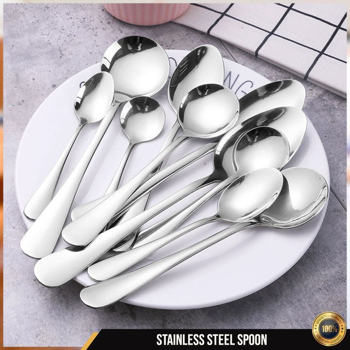 Stainless Steel spoons set 12pcs/set serving utensils stainless custom ...