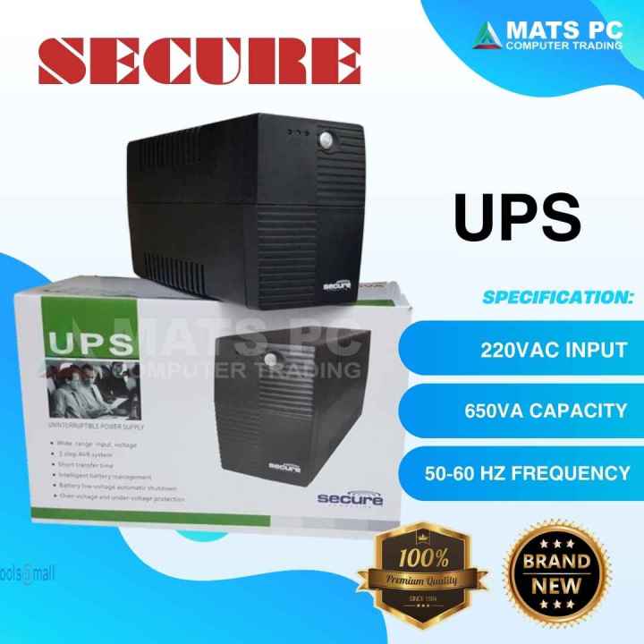 Quality Performance UPS 650VA SECURE BRAND AVR | Lazada PH