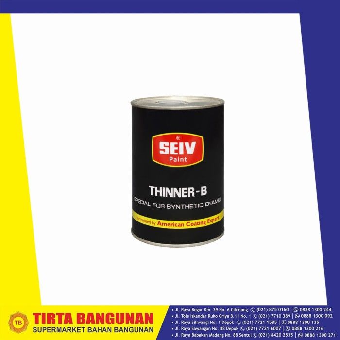SEIV THINNER B 1 LITER / PENGENCER CAT SYNTHETIC | Lazada Indonesia