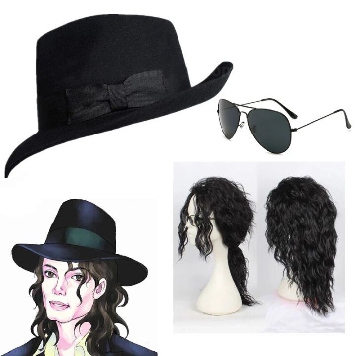 High Quality Wool Hat Wool 1: 1 Michael Jackson Concert Dance Hats ...