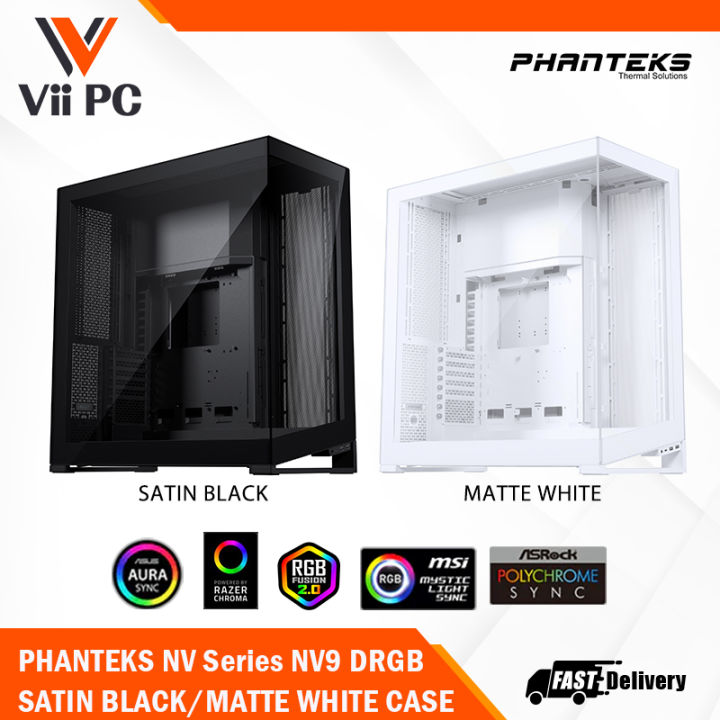 PHANTEKS NV Series NV9 DRGB FULL-TOWER CHASSIS SATIN BLACK / MATTE ...