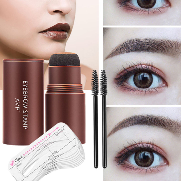 BEAUTYBIGBANG Eyebrow Stamp Stencil Eyebrow Stamp Reusable Makeup Brow ...
