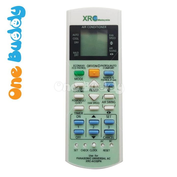 PANASONIC Universal Multi Aircon Remote Control/Alat Kawalan Jauh Untuk ...