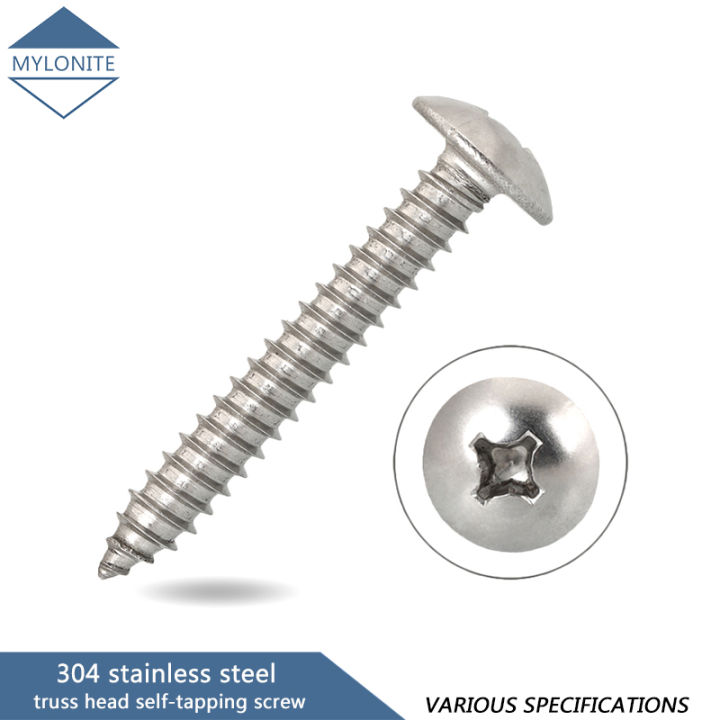 M3 M4 M5 M6 Stainless Steel 304 Mushroom Head Hex Hexagon Screws Self ...
