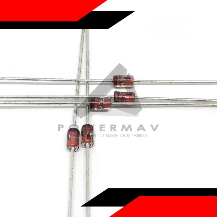 5pcs 1n4733a 5.1v zener diode 1 watt 1300mW DO-41 178mA 5v 1w protection circuits low current ...