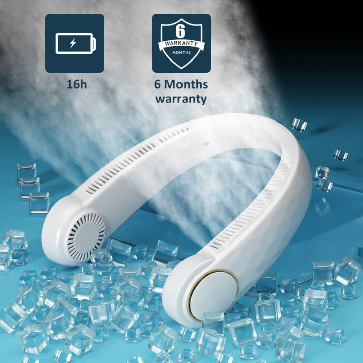 Leafless Neck Fan Cooling Portable Ultra-light Neck Fan Three-speed ...