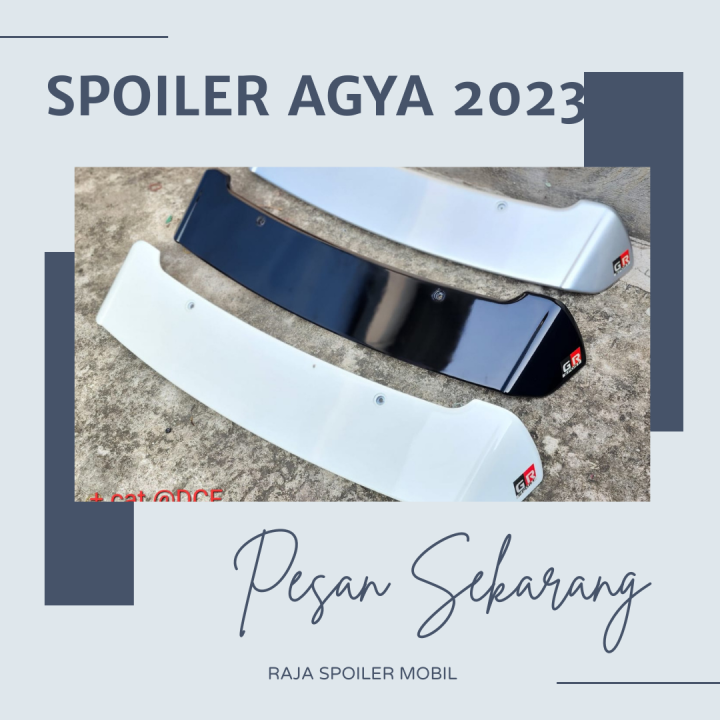 SPOILER MOBIL ALL NEW AGYA 2023 WITH LAMP | Lazada Indonesia