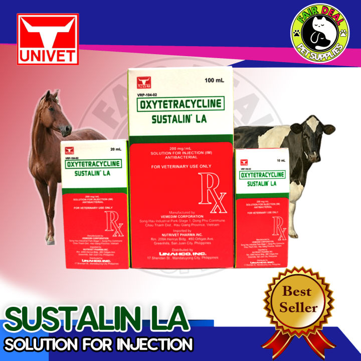 Sustalin LA Antibacterial Solution for Injection (10mL/20mL/100mL ...