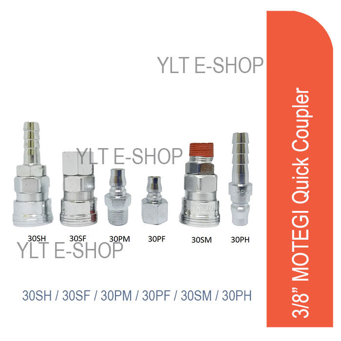 MOTEGI Quick Coupler 3/8inch - 30SF, 30SM, 30SH, 30PH, 30PF, 30PM (Made ...