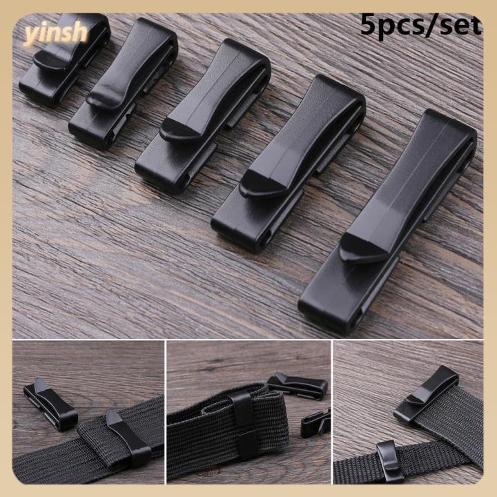 5pcs 5 sizes Outdoor Military Attach Bag Strap Accessories Black Adjust ...