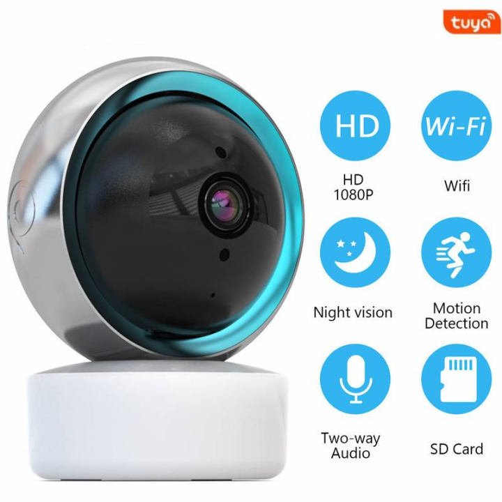 Tuya Wifi Camera IP thông minh 2MP giám sát video Máy Ảnh CCTV nhìn ...