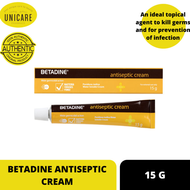 BETADINE ANTISEPTIC CREAM 5% 15G | Lazada