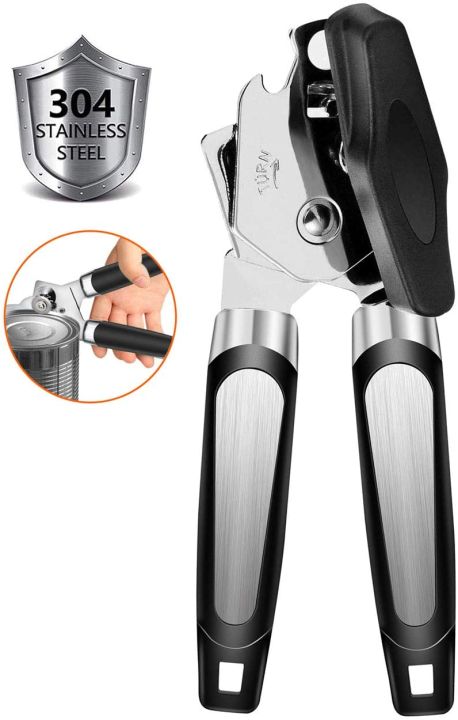 BABEDUO Can Opener, Food Grade Stainless Steel 3-In-1 Manual Can ...