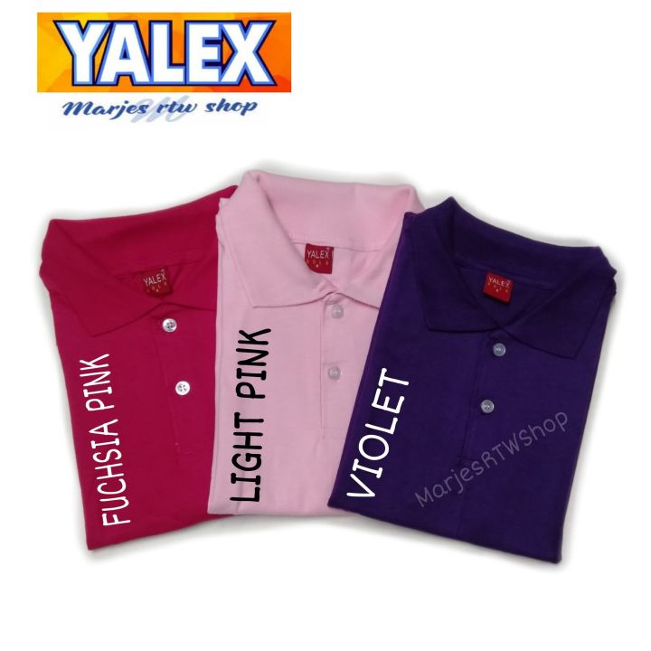 Polo Shirt for Mens (YALEX) Fuchsia pink,Light pink,Violet | Lazada PH
