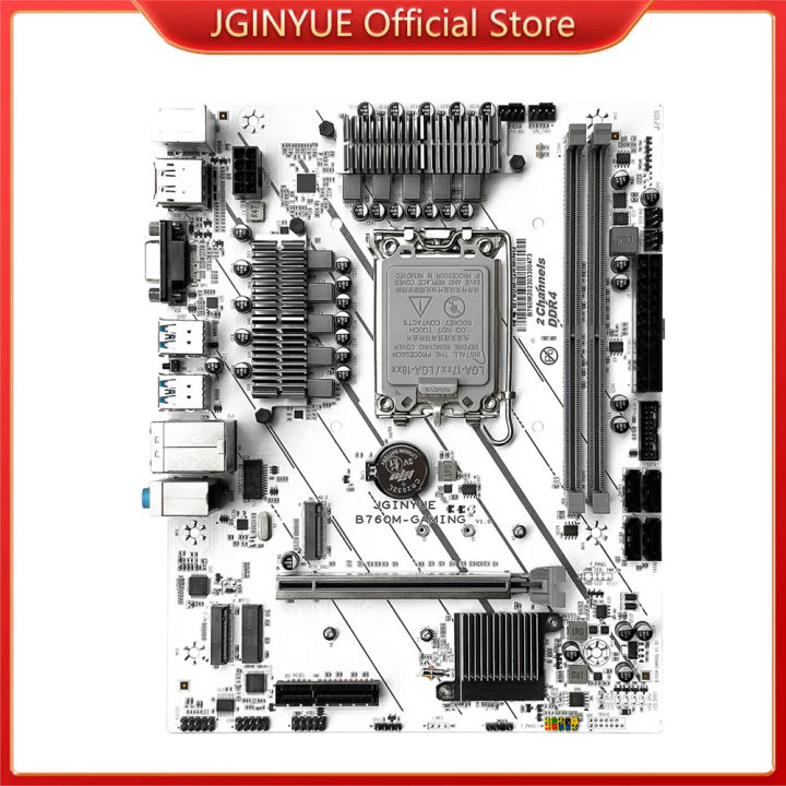 JGINYUE B760M Motherboard LGA 1700 Support Intel Core i3/i5/i7/i9 12th 13th Processor Dual ...
