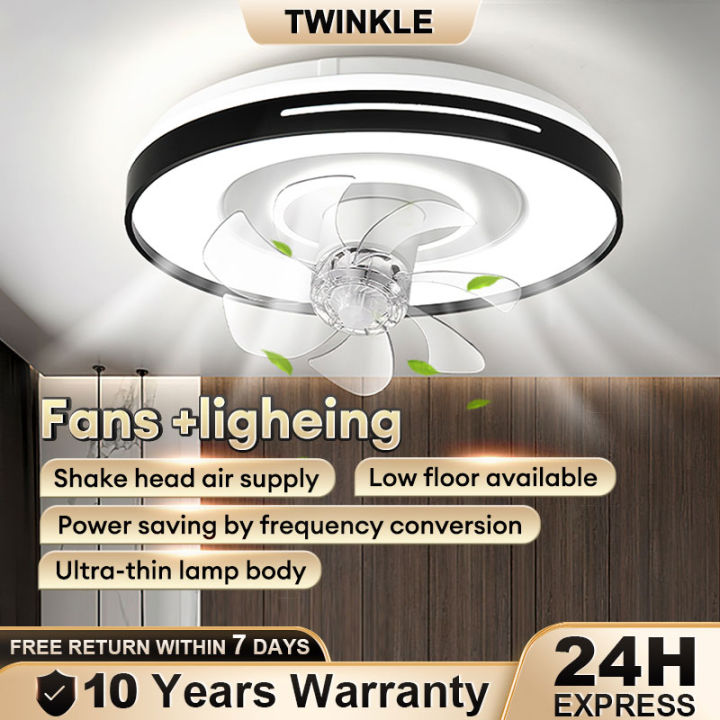 Ceiling Fan with Lamp 360° Swinging fan light ceiling fan light ...