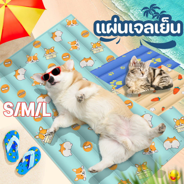 【Dargly】แผ่นเจลเย็นแมวสุนัข เบาะนอนเย็น ที่นอนเย็น แผ่นทำความเย็น ที่นอนสัตว์เลี้ยง หมาแมว เย็น ...
