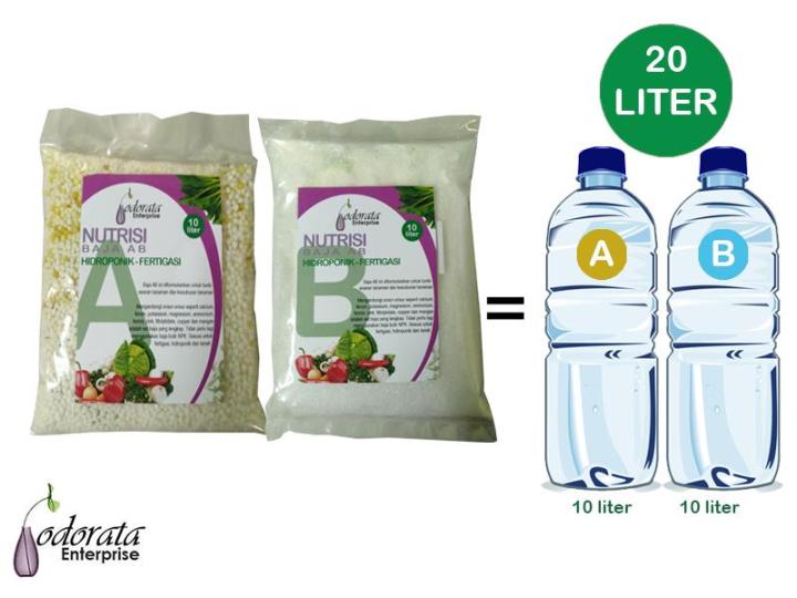 Odorata Set Baja AB 20 liter-Hidroponik/Fertigasi (Putih) | Lazada