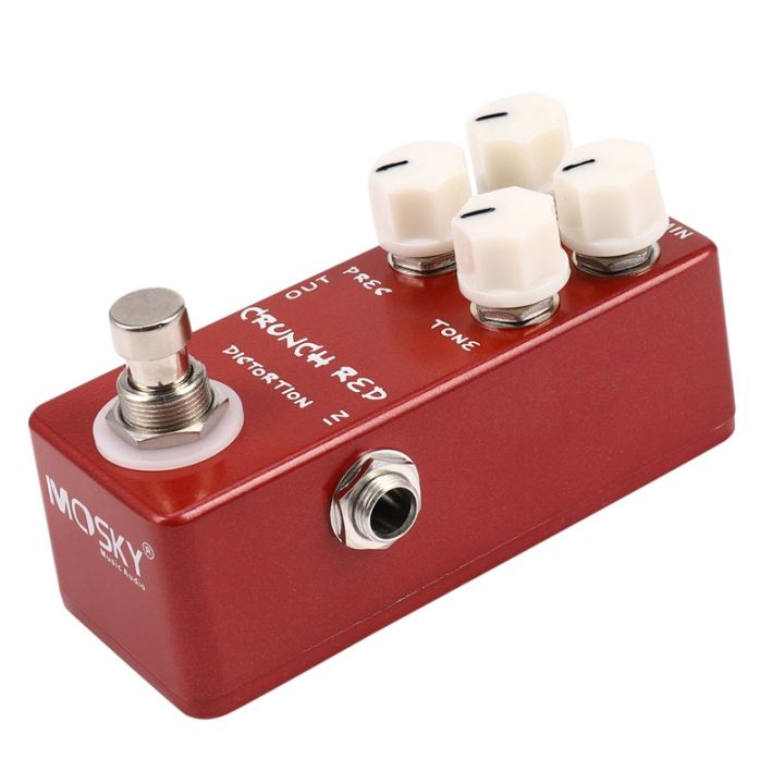 Mosky Mini Guitar Effect Pedal Mini Crunch Red Distortion Guitar Pedal ...