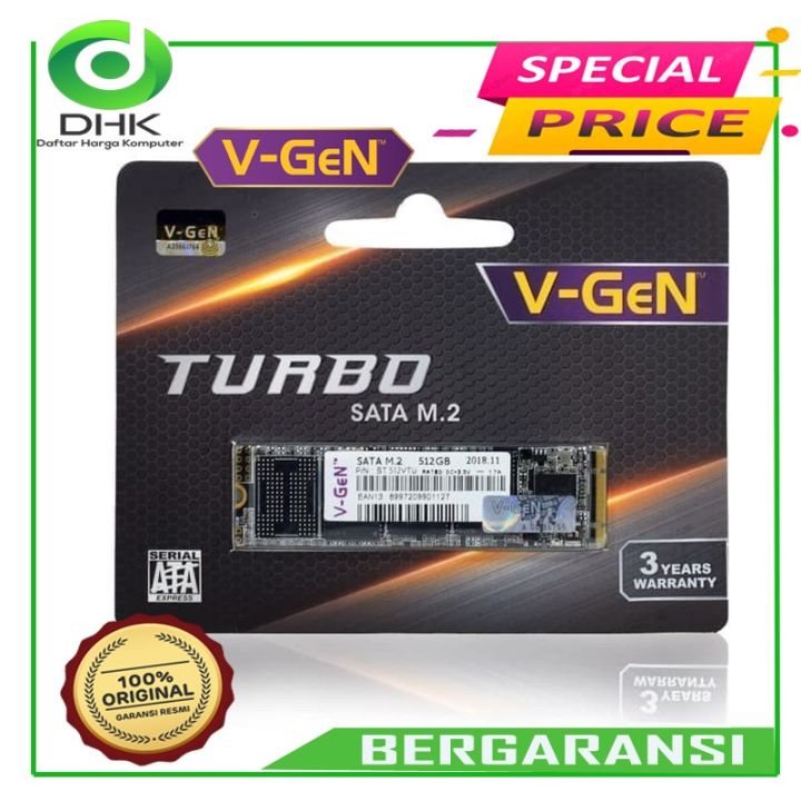 V-GEN SSD M.2 SATA 512GB TURBO M2 512 GB VGEN 2280 bukan 480gb / 500gb ...