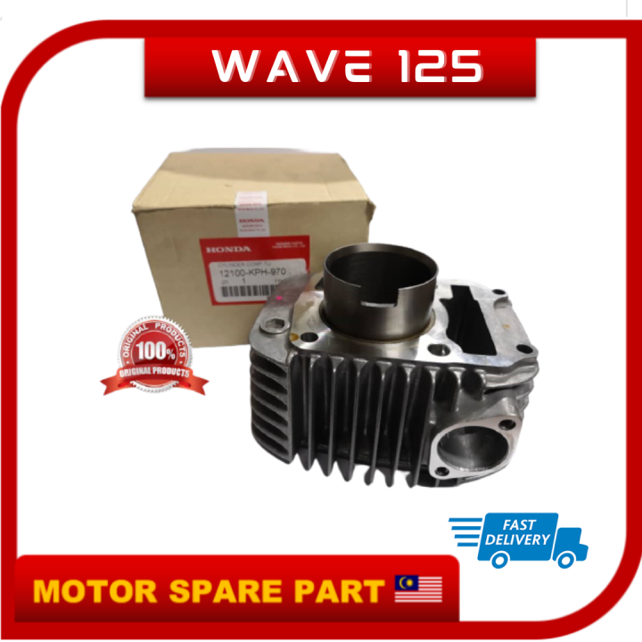 HONDA WAVE125 WAVE 125 W125 CYLINDER BLOCK CYLINDER HEAD 100% ORIGINAL ...