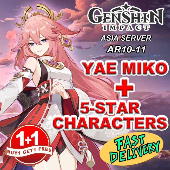【BUY ONE TAKE ONE】Genshin impact ID【Fast delivery】Yae Miko+other ...