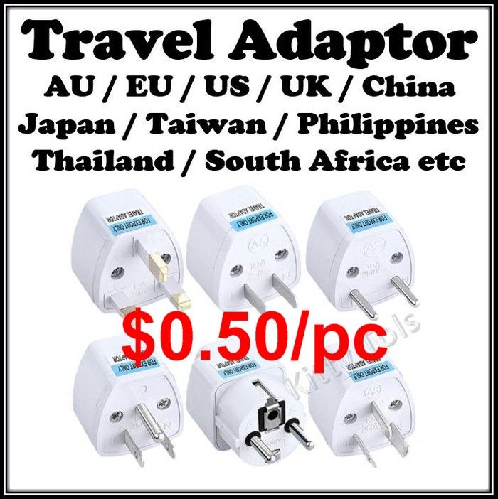Travel Adapter Travel Plug Adaptor International Universal Multi Power ...