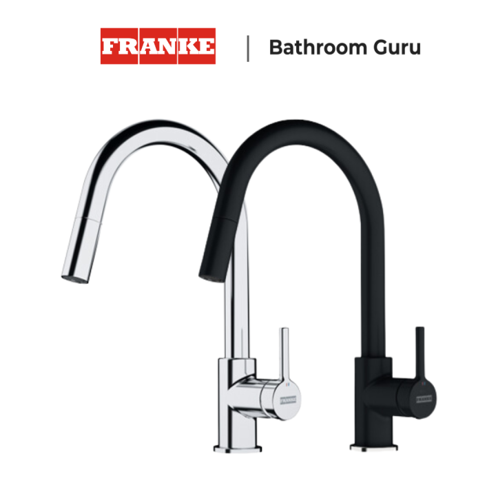 FRANKE Lina Pull Out Kitchen Mixer in Onyx/Chrome | Lazada Singapore