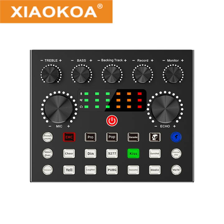 Digital Audio Interface, Sound Card Podcast Microphone Sound Card Kit ...