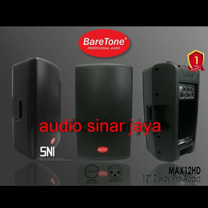 SPEAKER ACTIVE BARETONE MAX12HD ORIGINAL AKTIF MAX 12 HD | Lazada Indonesia