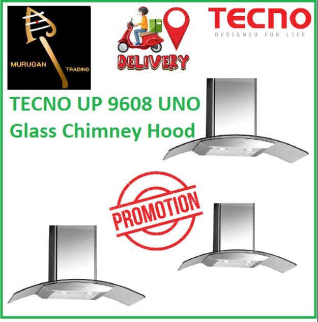TECNO UP 9608 UNO 90cm Glass Chimney Hood / FREE EXPRESS DELIVERY | Lazada Singapore