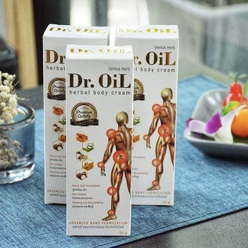 Dr.OiL สูตรร้อน ดร.ออย 3 กล่องครีมนวดสมุนไพร สินค้าแท้จากบริษัท 100 % ...