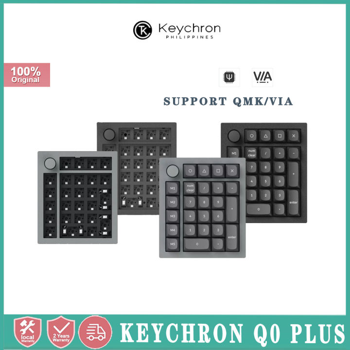 Keychron Q0 Plus QMK/VIA Customized Pad Mini Mechanical Keyboard 27 Key ...