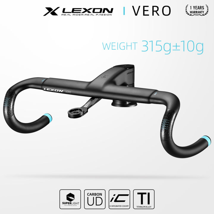 LEXON VERO Integrated Carbon Road Handlebars Full Inner Cable Super ...