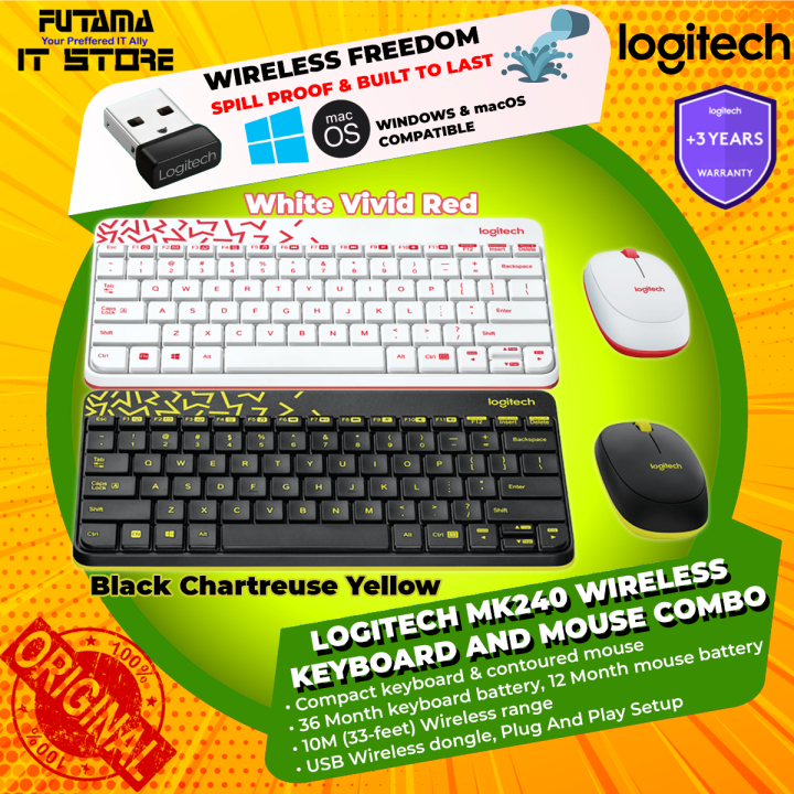 Logitech MK240 Nano Wireless Combo Keyboard and Mouse | Lazada Logitech MK240 Nano Wireless Combo Keyboard and Mouse | Lazada