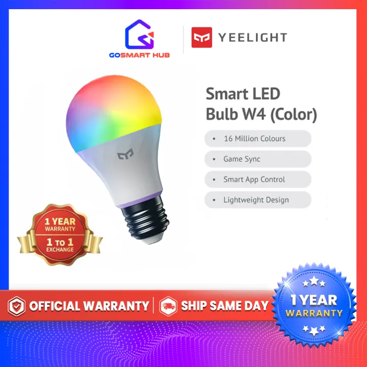 Yeelight Smart Led Bulb W4 Lite (Multi Color) | 16 Million Colors | E27 ...